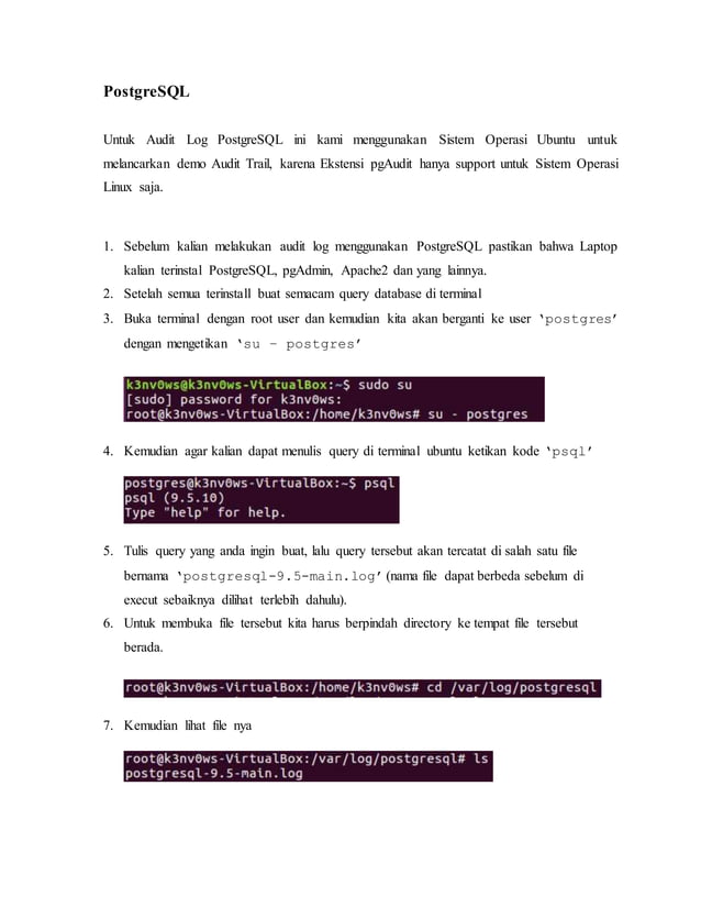 Audit Trail Comparison Oracle & PostgreSQL | PDF Audit Trail Comparison Oracle & PostgreSQL | PDF