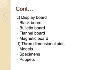 Audi visual aids | PPT