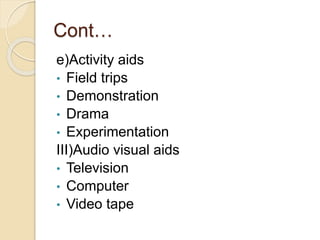 Audi visual aids | PPT