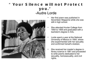 Audre lorde | PPT