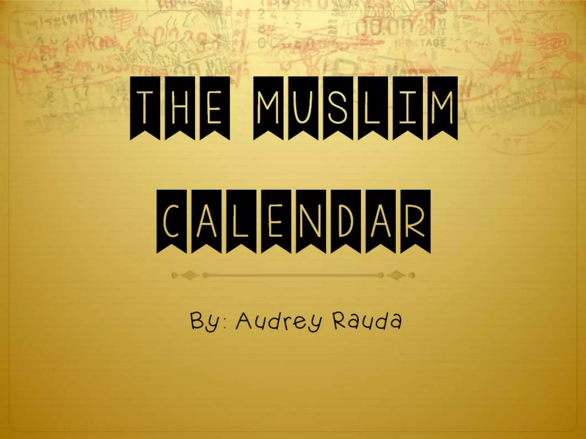 The Muslim Calendar | PPT