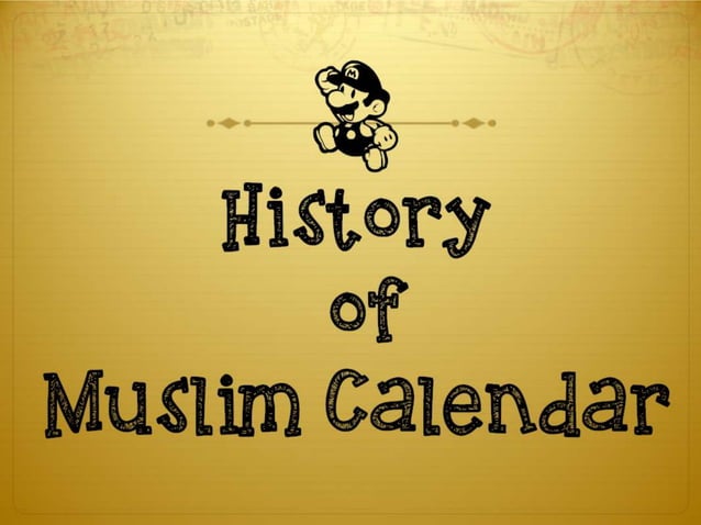 The Muslim Calendar | PPT