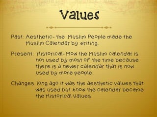 The Muslim Calendar | PPTX