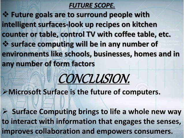 surface computer ppt | PPT
