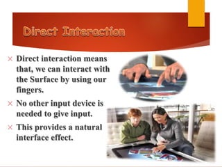 surface computer ppt | PPTX