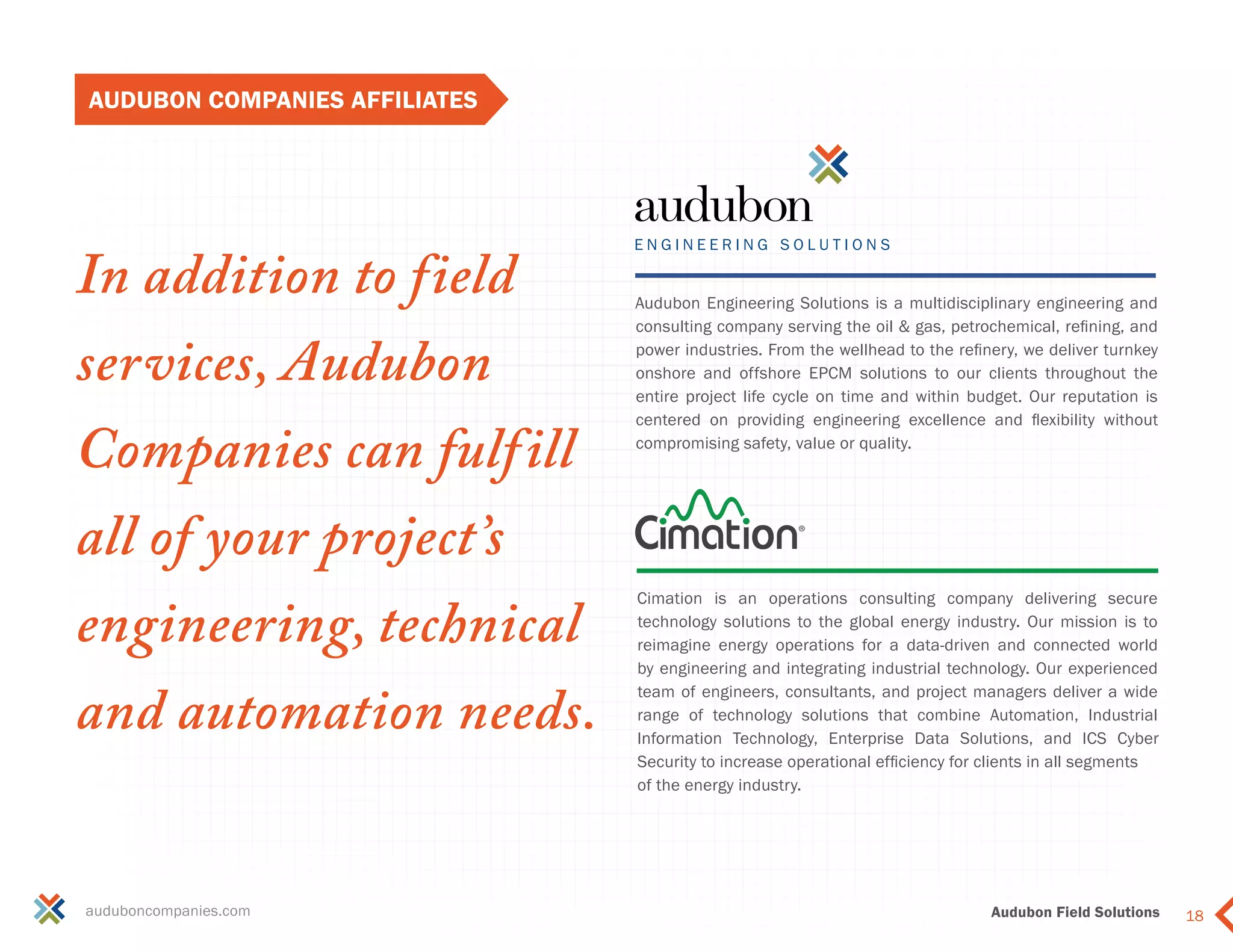 Audubon field solutions | PDF | Construction Industry | Industries