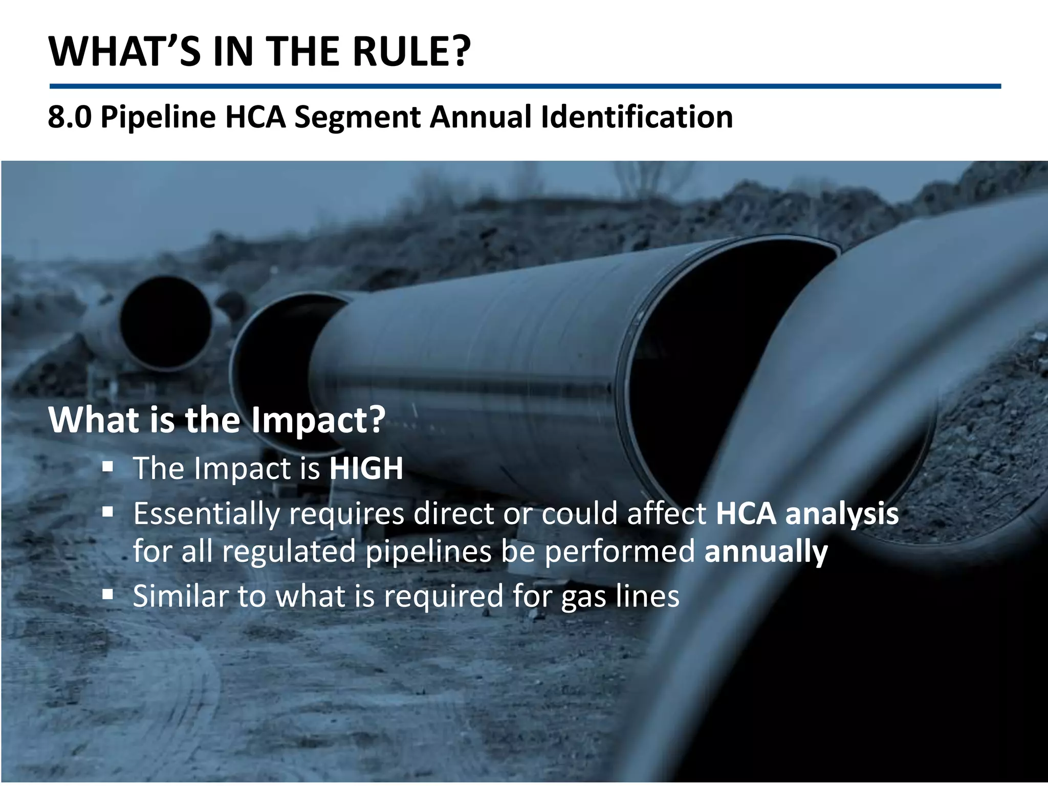 Presentation Slides: PHMSA Final Rule (Part 1) for Hazardous Liquid Pipelines | PPTX
