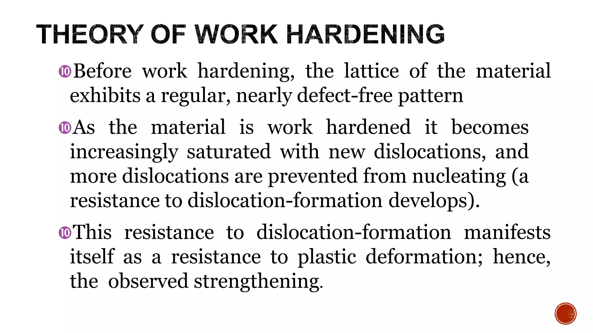 Strain hardening. | PPTX