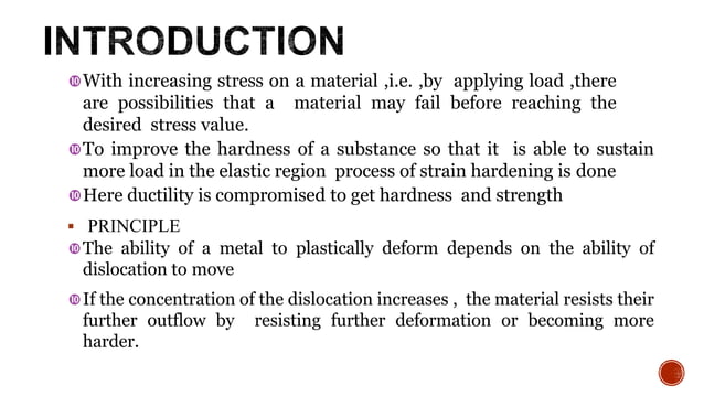 Strain hardening. | PPTX | Geology | Science