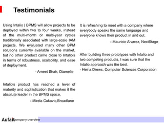 Aufait Technologies - Introduction to BPM | PPTX