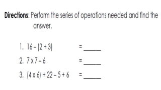 INDIVIDUAL LESSON ACTIVITY FOR MATHEMATICS 6 | PPT