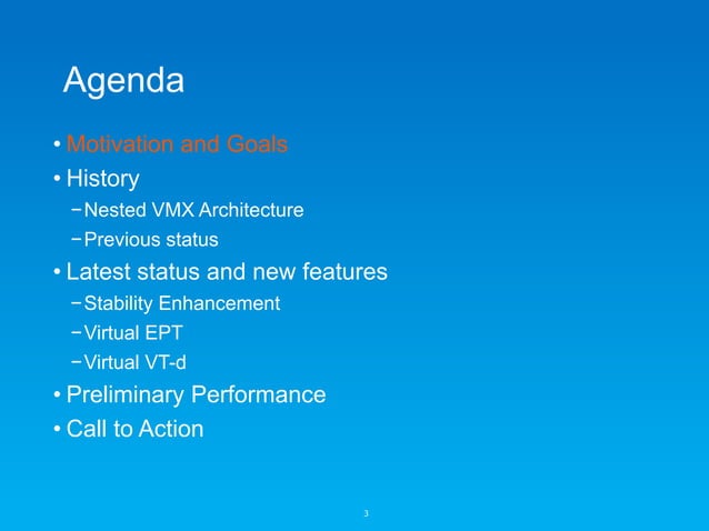Nested Virtualization Update from Intel | PPT Nested Virtualization Update from Intel | PPT