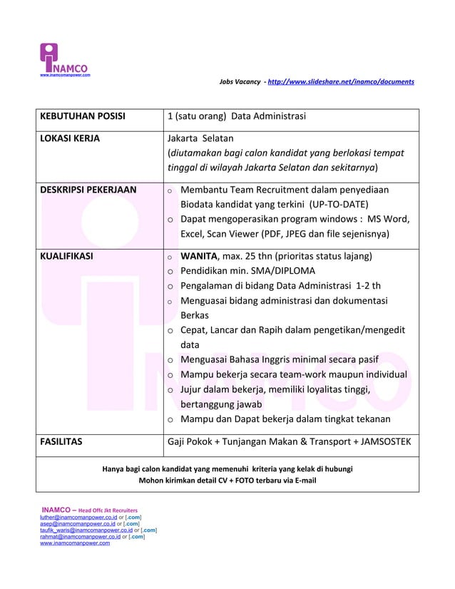 Aug - Data Administrasi | PDF