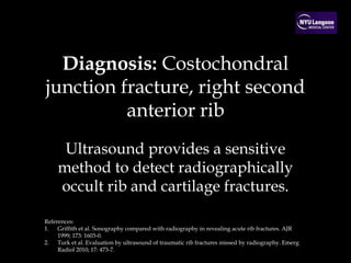 August 2013: NYU MSK Ultrasound case of the month | PPT