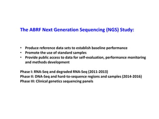 Aug2014 abrf interlaboratory study plans | PPT