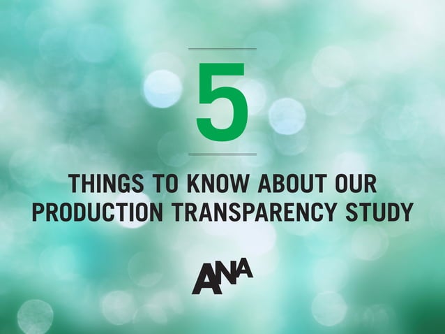 5 Things to Know About Our Production Transparency Study | PPT