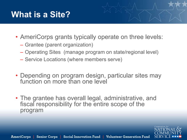 New AmeriCorps Program Orientation August 2014 | PPT