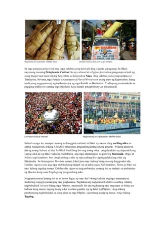 Magmasid. Ano sa tingin niyo ang mga kakaibang bagay na mayroon sa inyong lugar na wala sa ibang ...