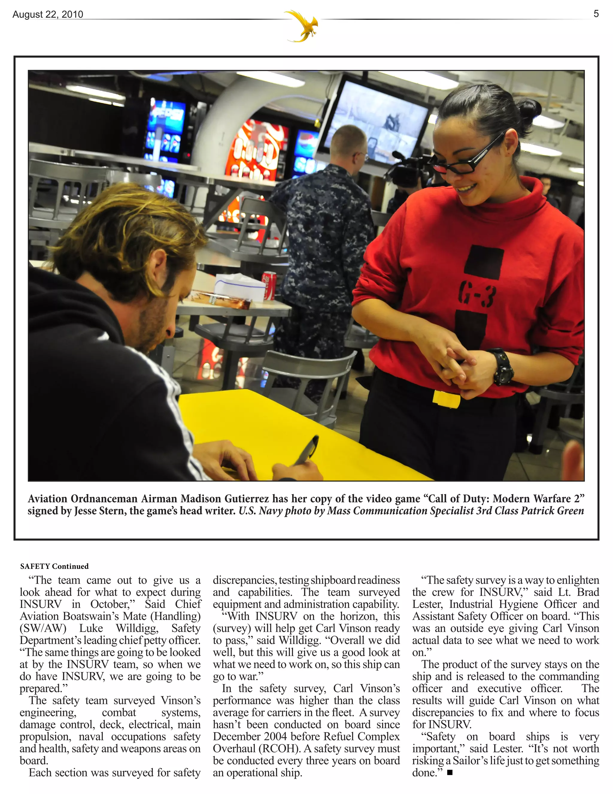 22 August VINSON Voice | PDF