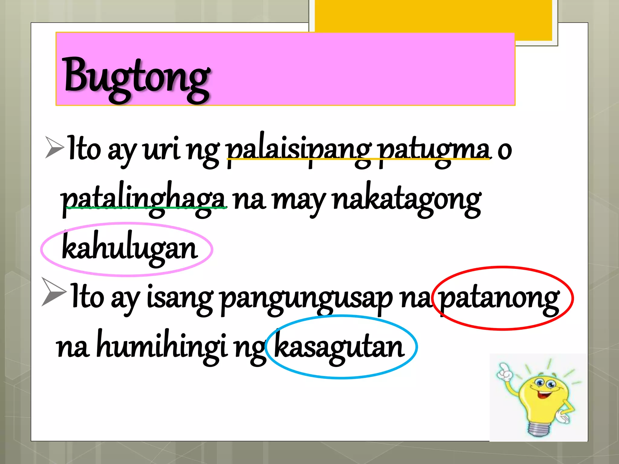 Filipino 8- Mga Karunungang-bayan | PPTX