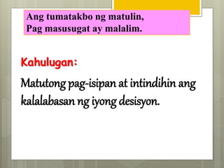 Filipino 8- Mga Karunungang-bayan | PPTX