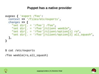 Writing your own augeasproviders | PPT