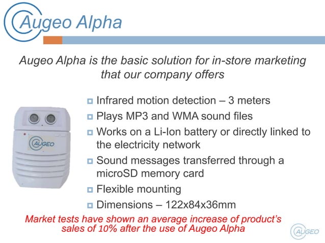 Augeo explained in few slides | PPT