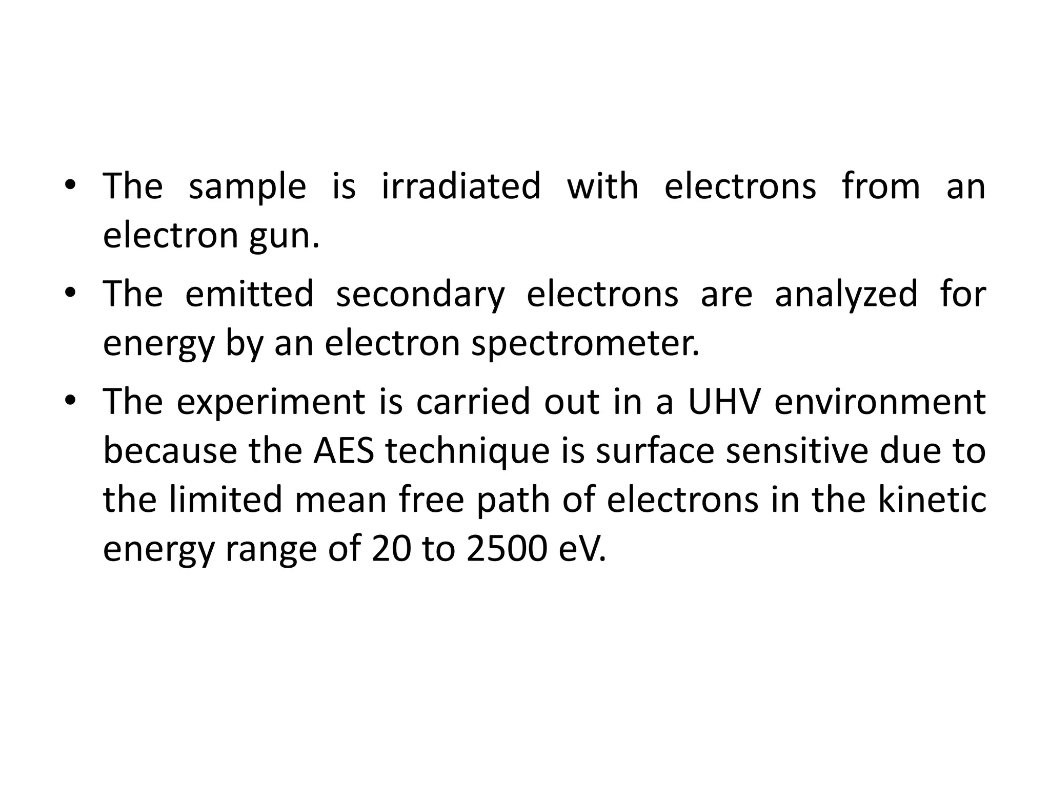Auger electron spectroscopy | PPTX