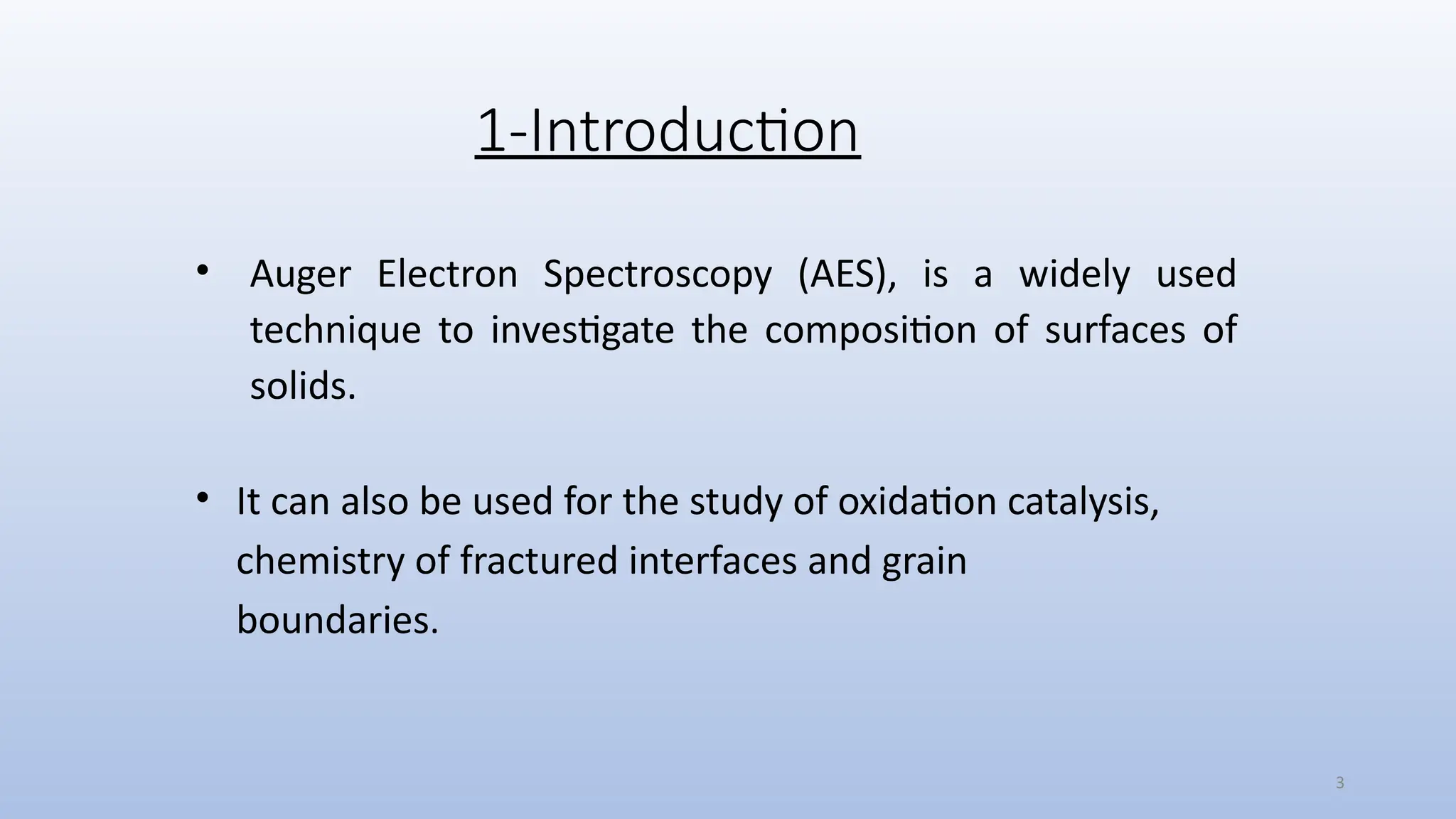 "Auger Electron Spectroscopy" one of the types of electron emission spectroscopy | PPT