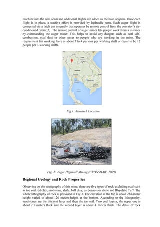 Design of Auger highwall mining | PDF