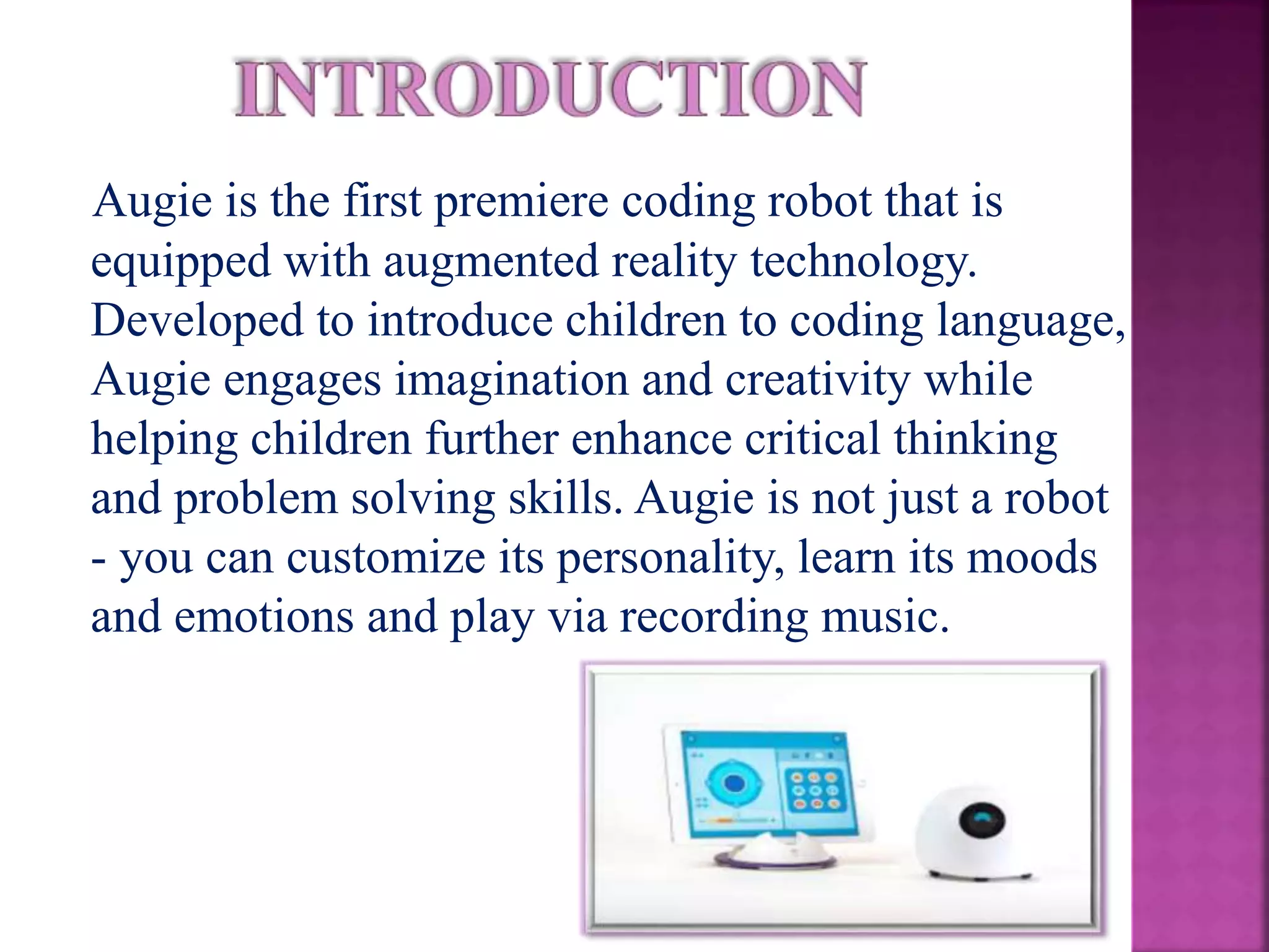 Augie robot | PPT