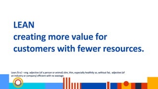 Applying Lean Principles: Back-Office Payments Use Case | PPT