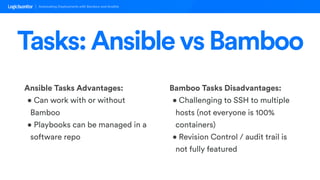 How LogicMonitor Automates Deployments with Bamboo and Ansible | PDF