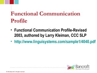 Augmentative and alternative communication | PPT