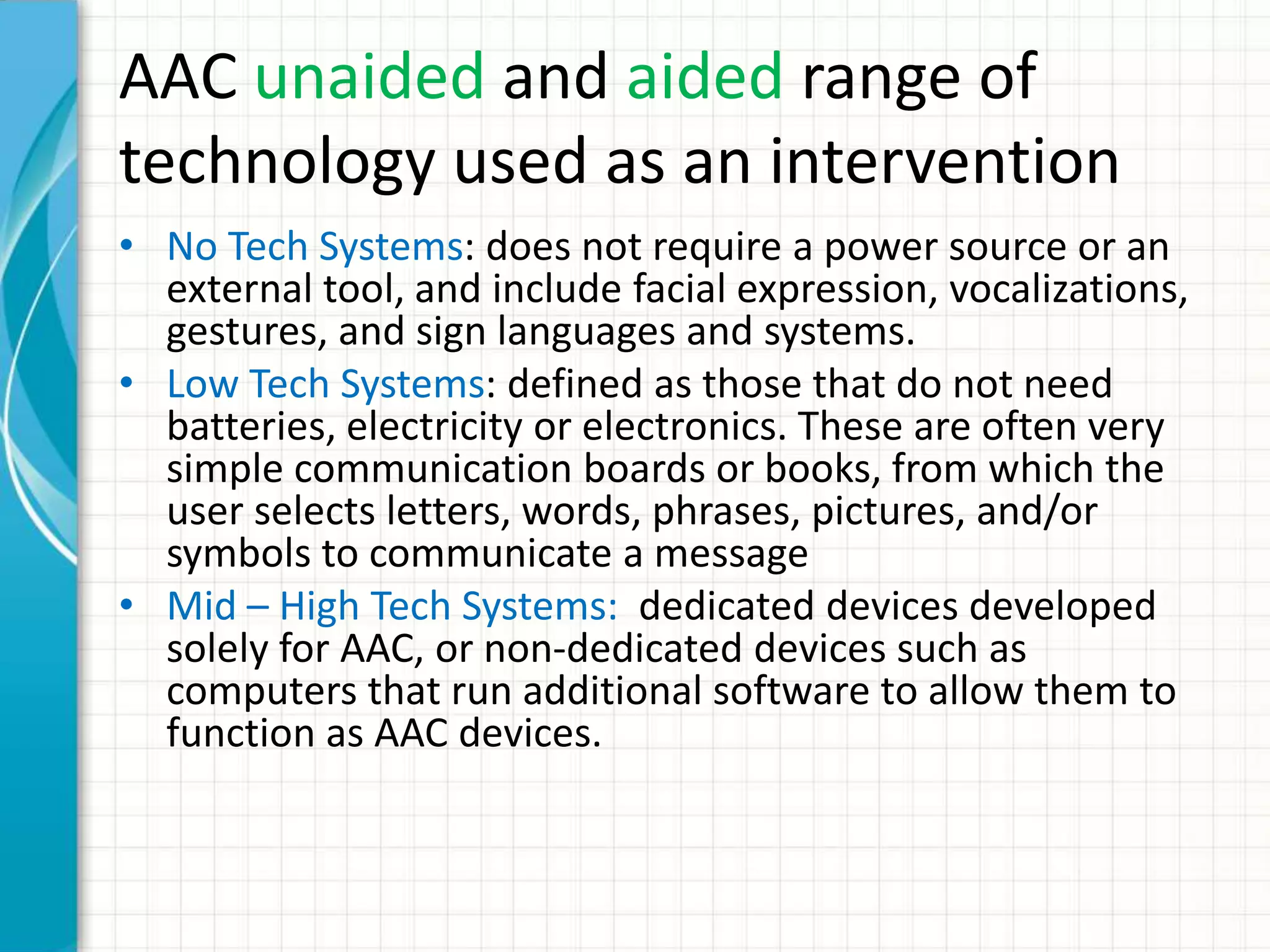 Augmentative and alternative communication | PPTX