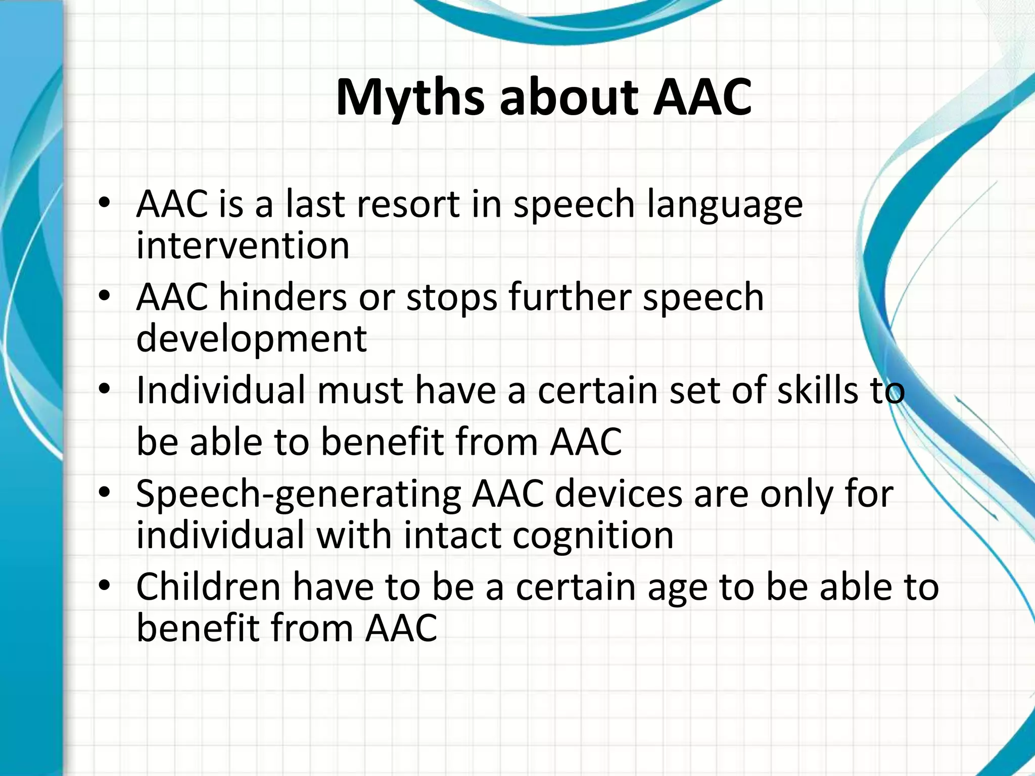 Augmentative and alternative communication | PPTX