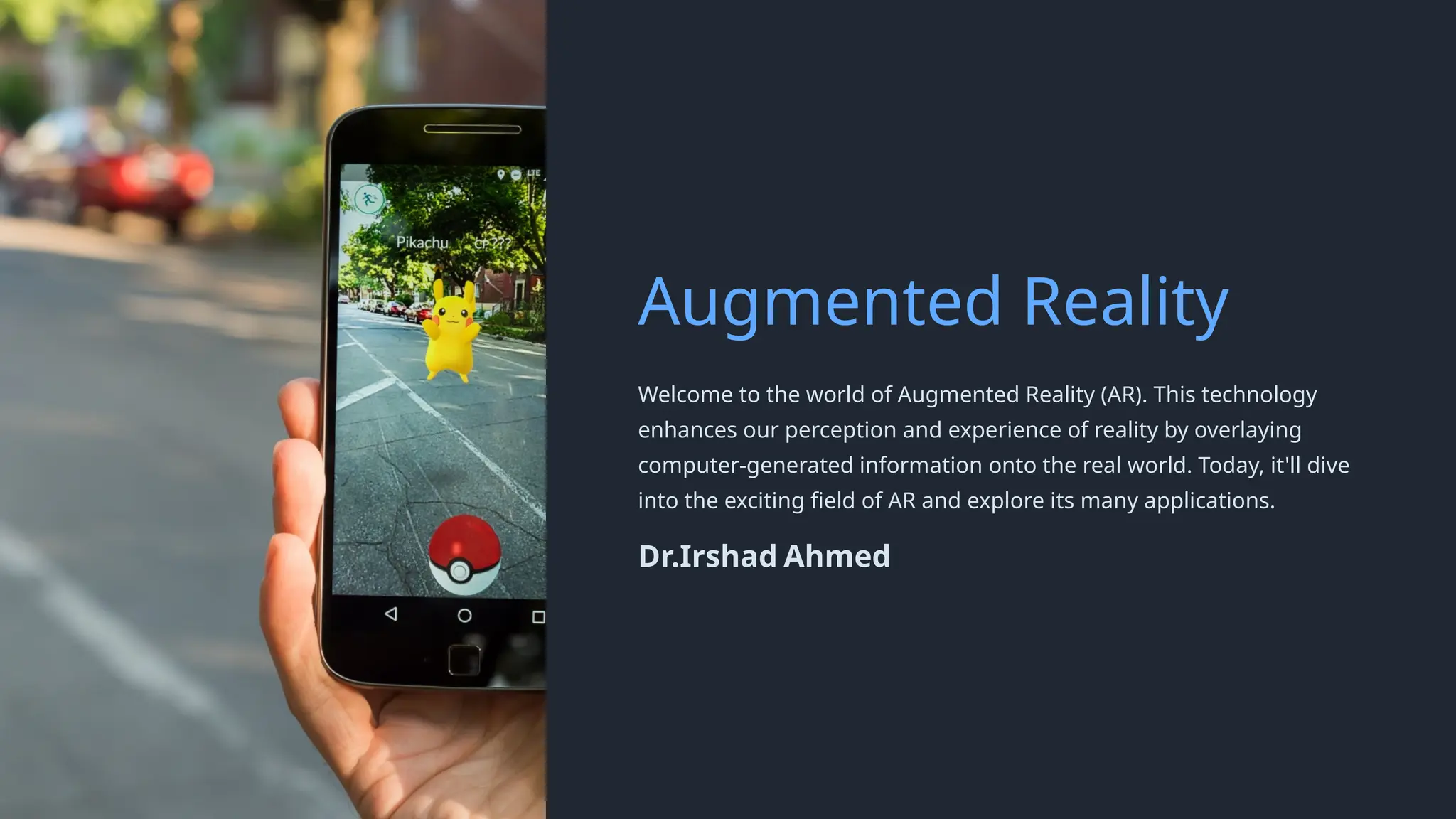 Basic concept of Augmented Reality and its applications | PPTX | Augmented Reality | Technology ...