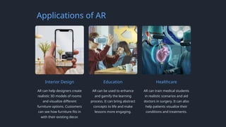 Basic concept of Augmented Reality and its applications | PPTX ...