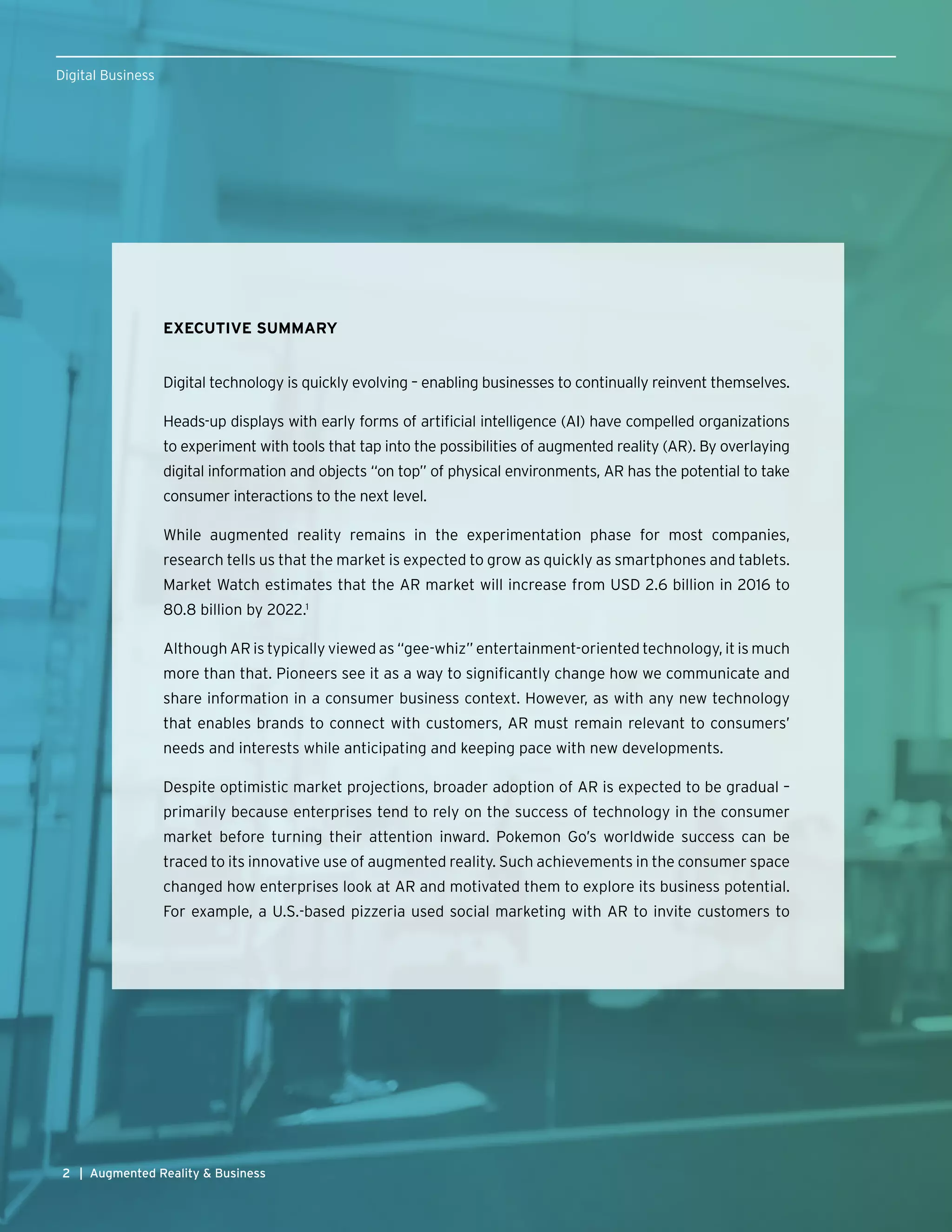 Augmented Reality & Business: Bridging Virtual & Physical Gaps | PDF