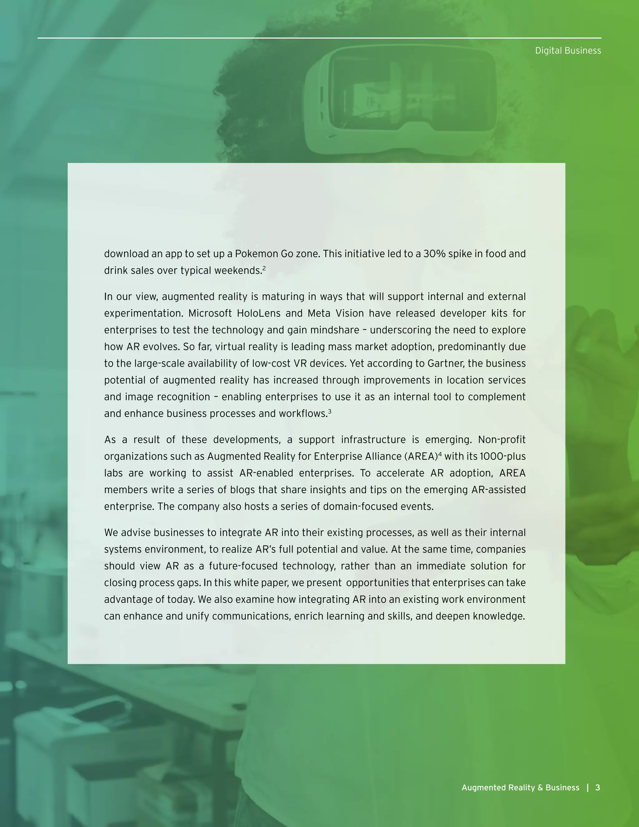 Augmented Reality & Business: Bridging Virtual & Physical Gaps | PDF