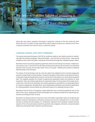 Augmented Reality & Business: Bridging Virtual & Physical Gaps | PDF