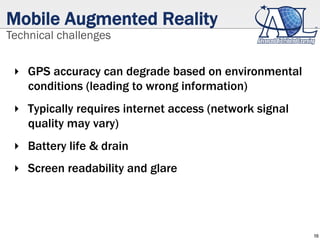 Augmented Reality Examples and Tools | PDF