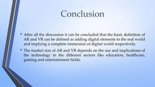 Augmented Reality vs Virtual Reality | PPTX