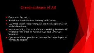 Augmented reality | PPTX