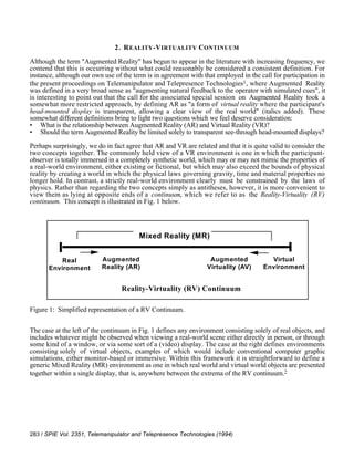 Augmented reality | PDF | Augmented Reality | Technology & Computing