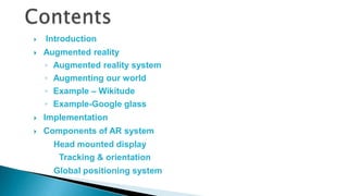 Augmented reality The future of computing | PPT