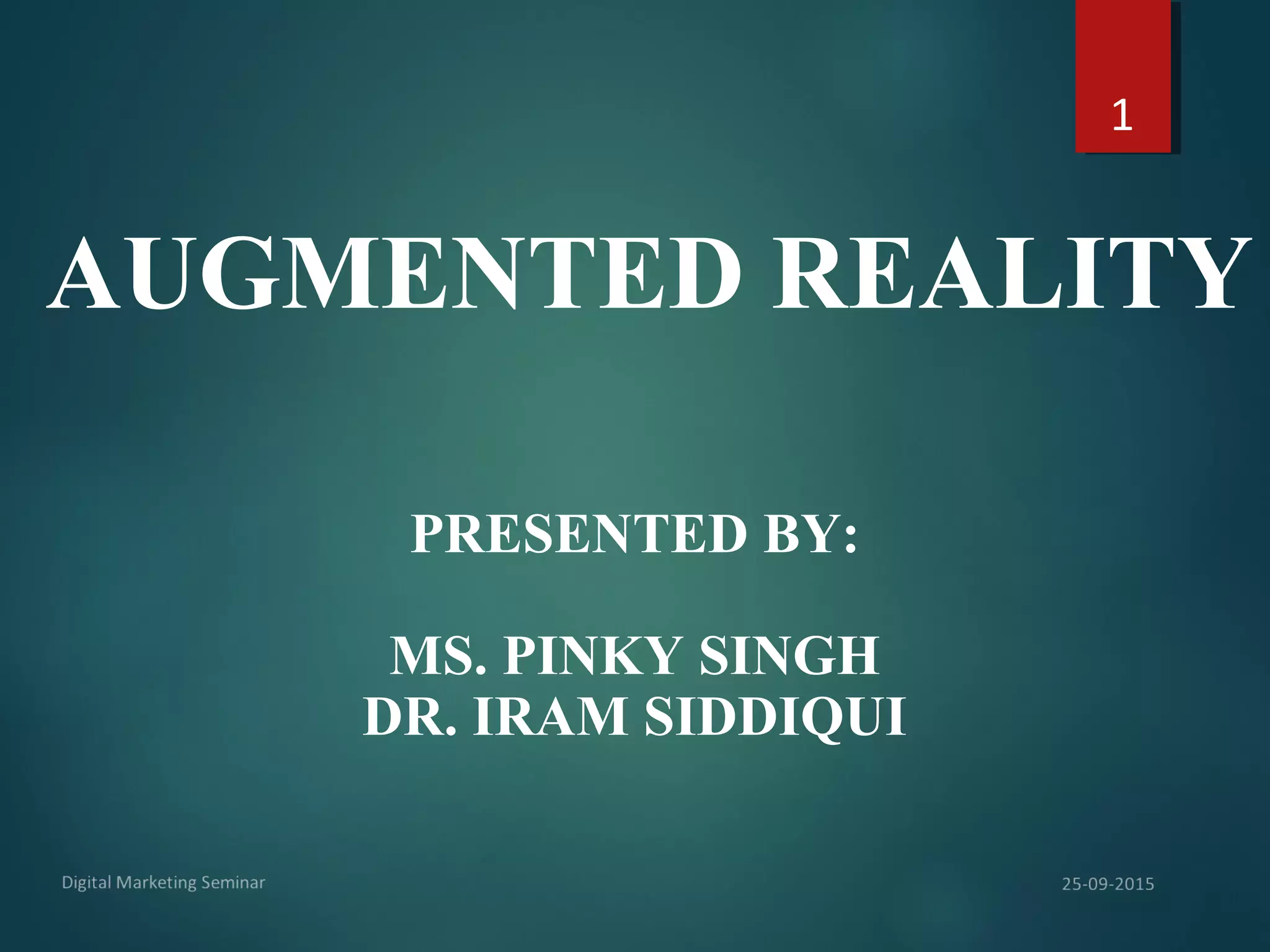 Augmented reality | PPT