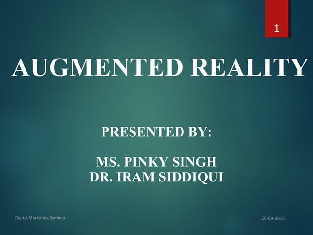 Augmented reality | PPT