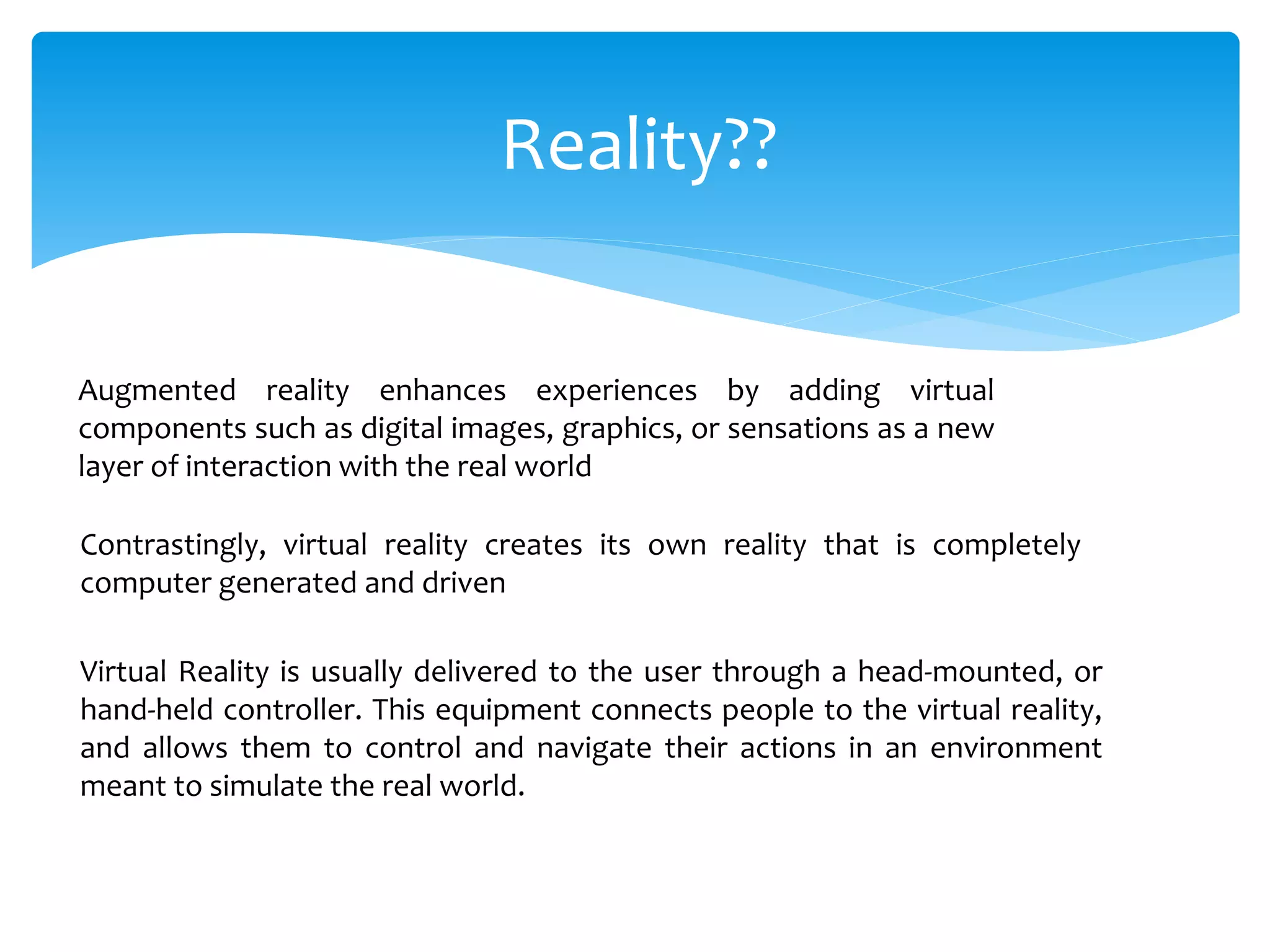 Augmented reality | PPT