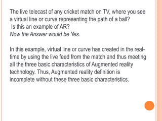 Augmented reality | PPTX